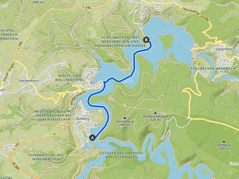 Schifffahrt über den Rursee (Eifel NRW) | Tour | Komoot